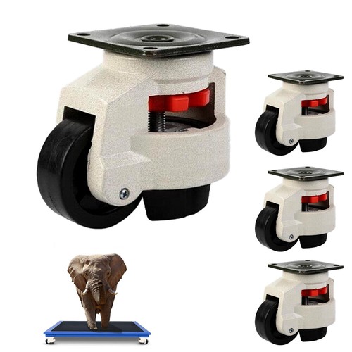 4x Workbench Adjustable Wheel Leveling Swivel Casters 2205lbs Heavy ...
