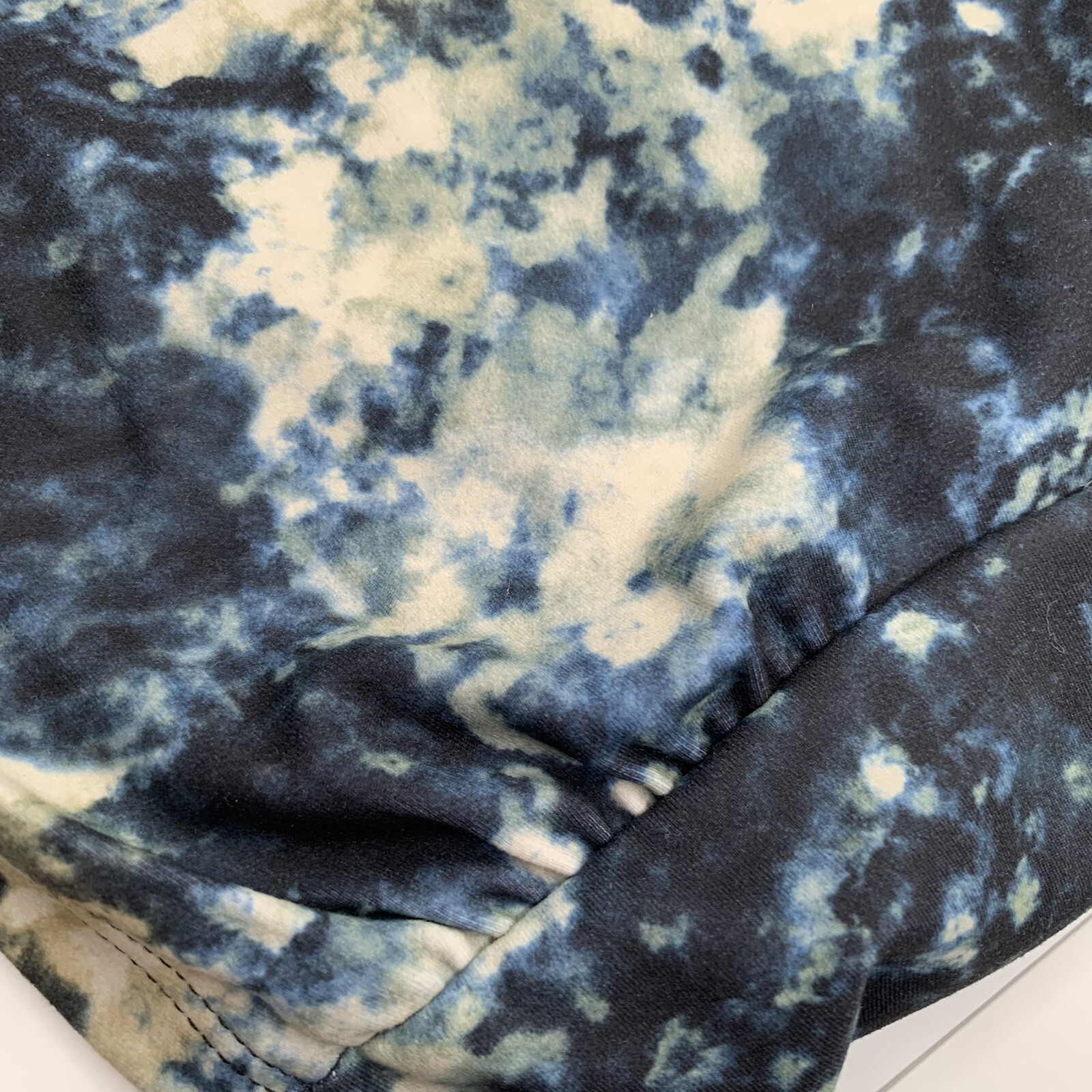 RBX Active Longline Racerback Sports Bra Size S Blue Spatter Dye ...