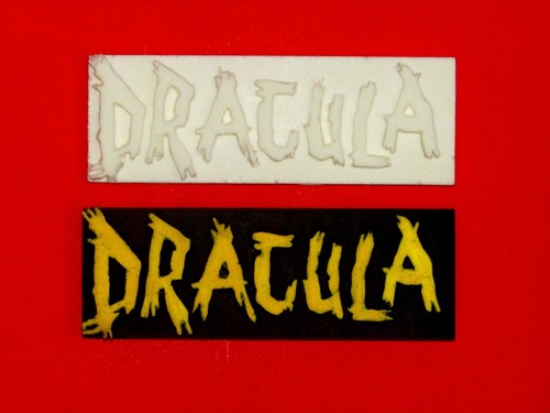 Dracula / aurora box art resin name plate | eBay
