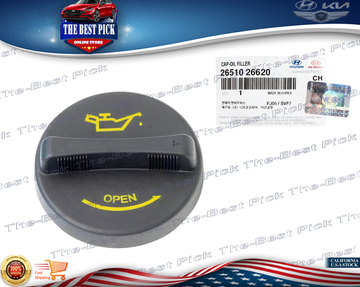 ⭐GENUINE⭐ Oil Filler Cap for 1999-2008 Hyundai/Kia 2651026620 | eBay