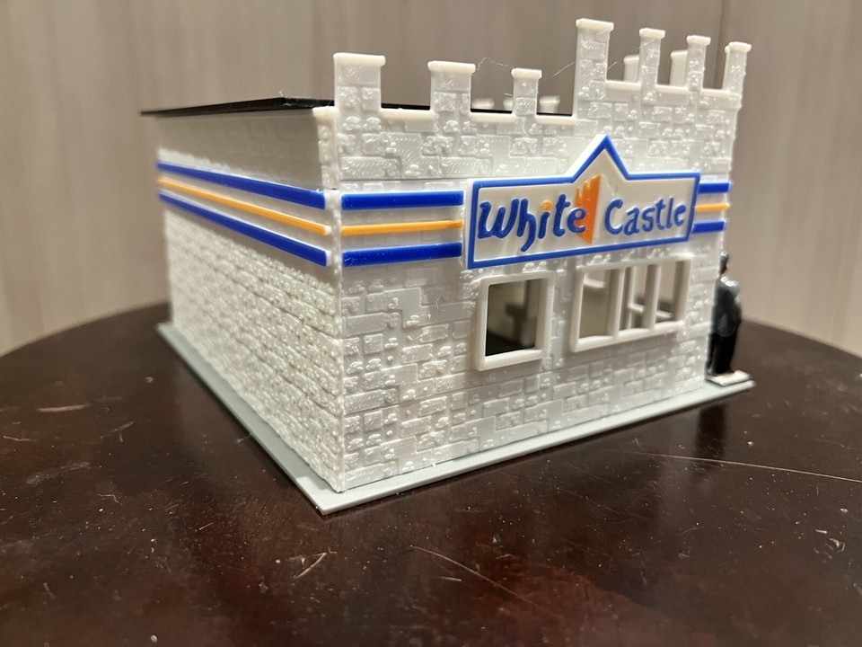 O Scale Modern White Castle w/ Interior | eBay
