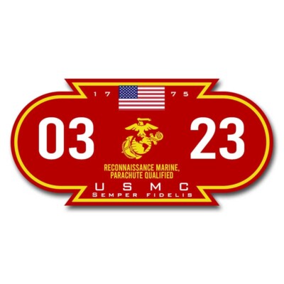 USMC 0323 MOS Decal - USMC Veteran Decal - Marine Corps - Devil Dog 3 ...