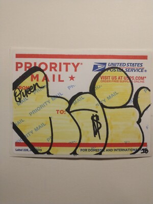 Naisha YKK XTC graffiti sticker - vintage usps 228 label | eBay