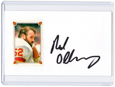 NEAL OLKEWICZ NFL Redskins Auto Autographed Signed 3x5 Index Card B | eBay