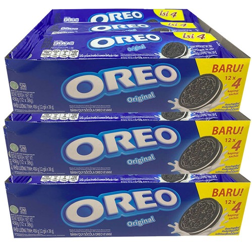 36x 4PK 38g Oreo Snack Pack Vanilla Original Cookies/Biscuits/Sweets ...