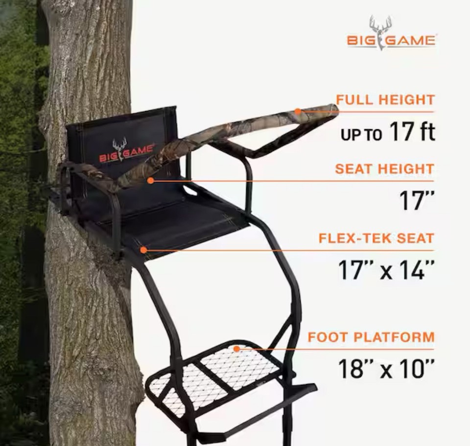 Muddy Lightweight Climber Tree Stand | Adjustable Cables for Hunting | eBay