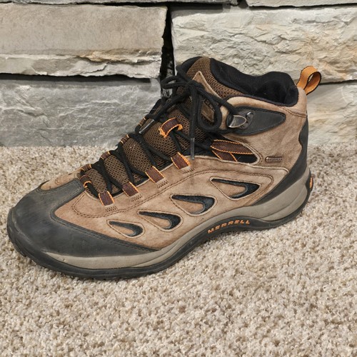 Merrell Reflex 4 Mid Waterproof Hiking Boots for Men - Earth - SZ 11 ...