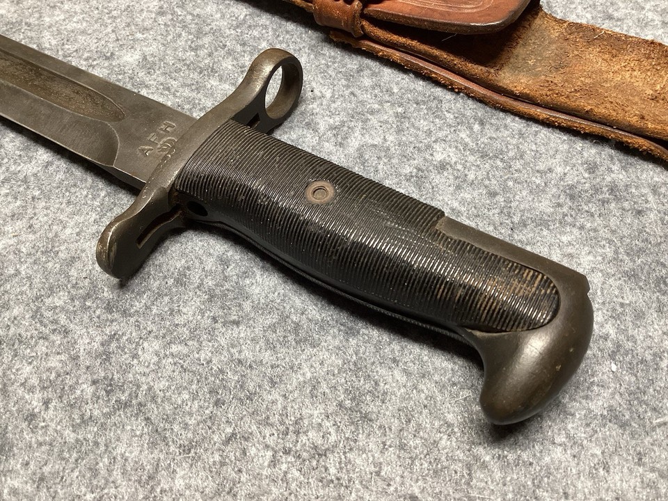 WWII US M1 Garand or 03' Springfield Bayonet AFH Knife W/ Leather ...