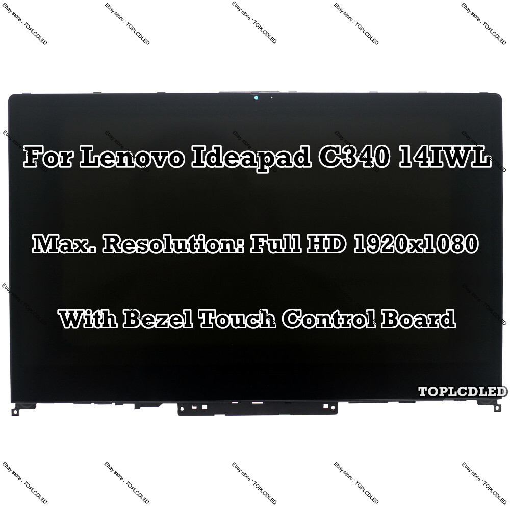 14.0"1920x1080 LCD Display Touch Screen Assembly for Lenovo Ideapad ...