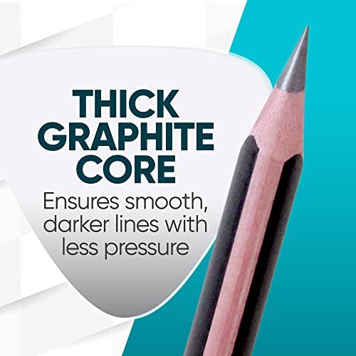 Bear Claw Pencils pack Of 6 Fat Thick Strong Triangular Grip Graphite ...