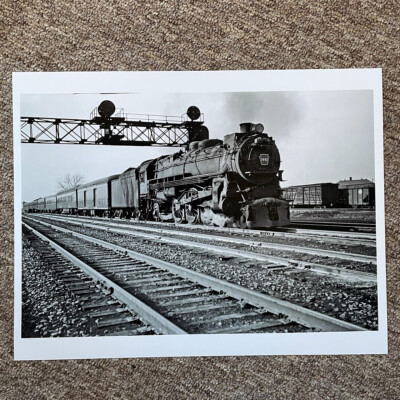 Pennsylvania Railroad PRR 3847 Steam Locomotive 1950s Passenger Train ...