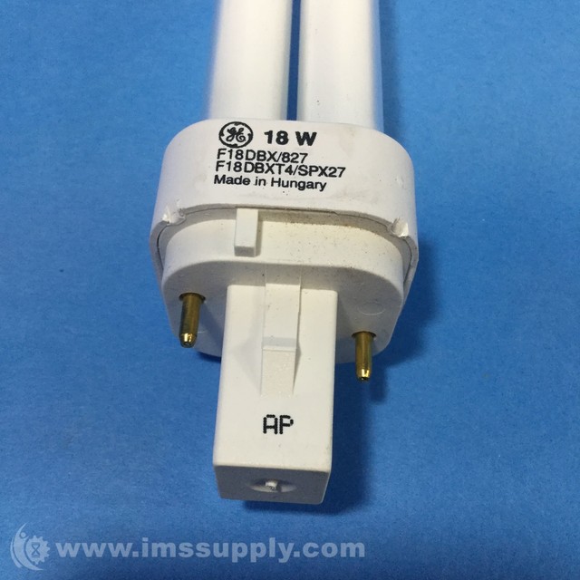 Ge18w PL Compact Fluorescent 2pin 2 Tube 2700k CFL G24d-2 F18dbxt4 ...