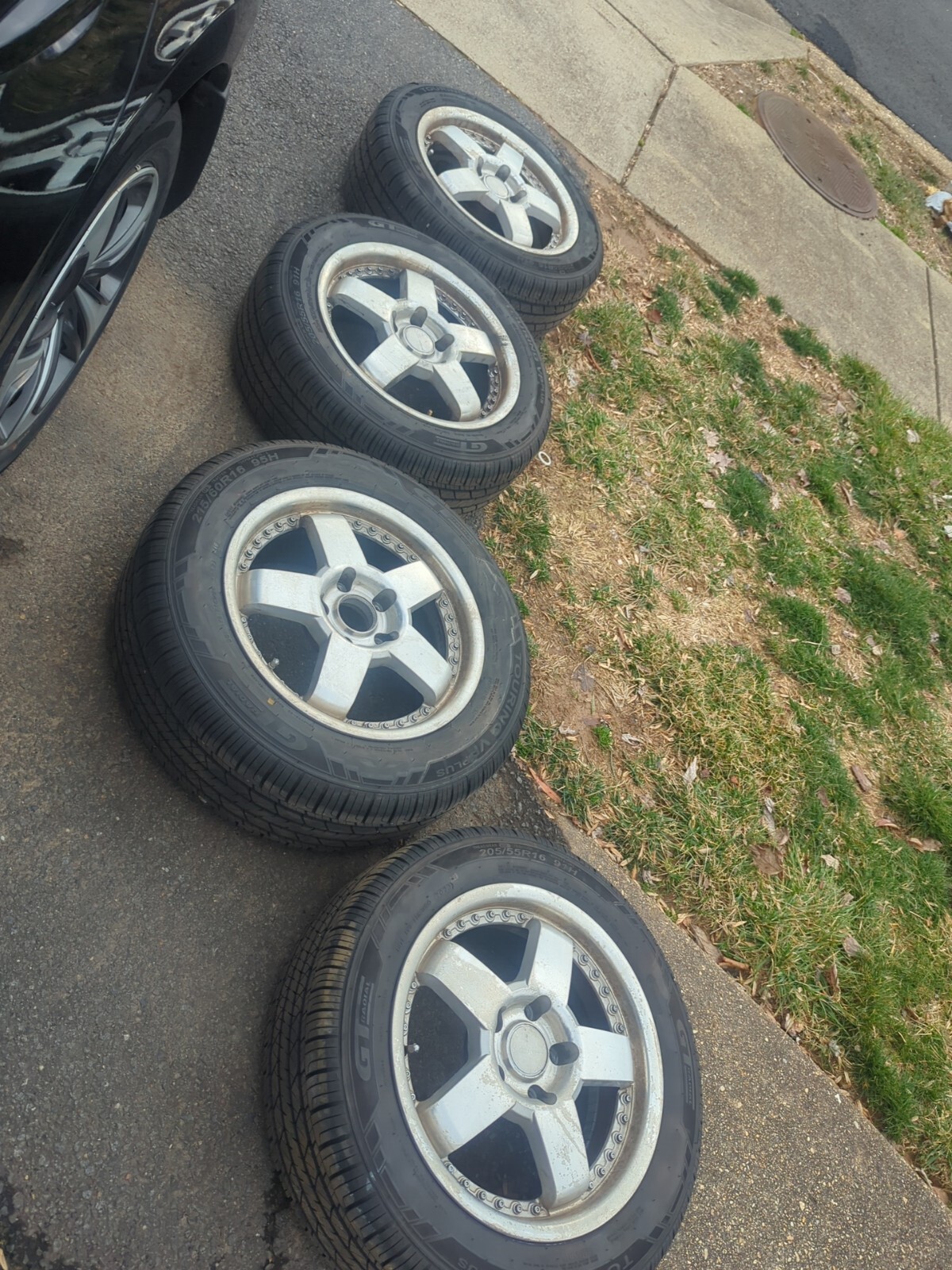 MB Motoring 16x7 5x114.3 +38mm Offset 2 Piece Rims | Mb Wheels | Silver ...