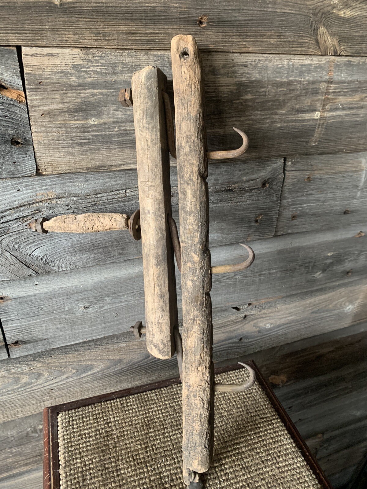 Vintage Rope Maker 3 Hook Primitive Hand Made Rope Maker | eBay