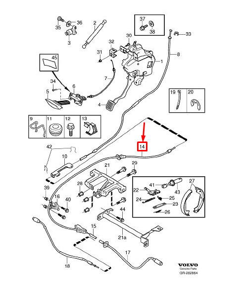 VOLVO S80 II AS MK2 Handbremsseil 30793746 NEU ORIGINAL online kaufen ...