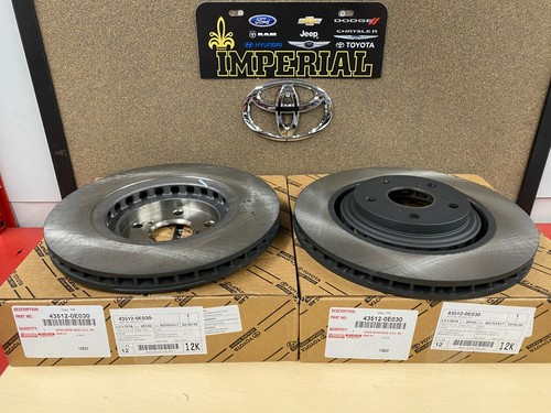 2008-2019 TOYOTA HIGHLANDER GENUINE OEM FRONT BRAKE ROTORS 435120E030 ...