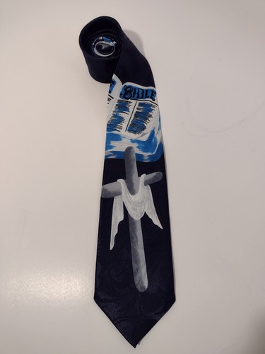 Religious Tie Bible Cross Pastor Minister Clergy Church Men's Necktie ...