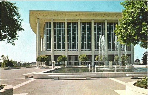 Los Angeles California Music Center Building Front View Vintage ...