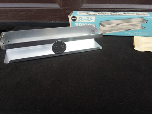 Vintage Dor-File Spice Rack Polished Aluminium MCM NOS | eBay