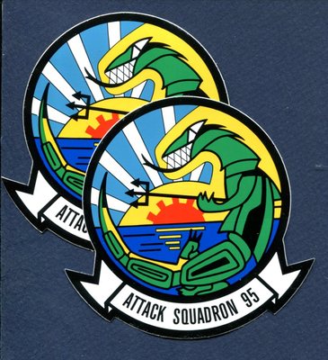 Set of 2 VA-95 GREEN LIZARDS US NAVY Grumman A-6 Intruder Squadron ...