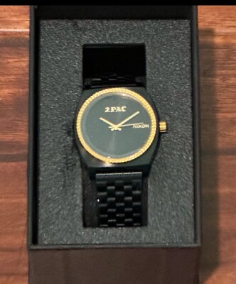 Nixon x 2Pac Time Teller Black Gold Watch Tupac A1378-010 | eBay