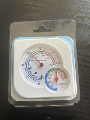 Humidity and Temperature Reader, Black Analog Thermometer and ...