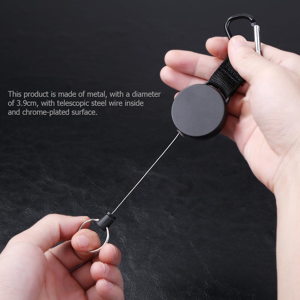 Safety Anti-lost Rope Burglar Quickdraw Retractable Keyrings Keychains ...