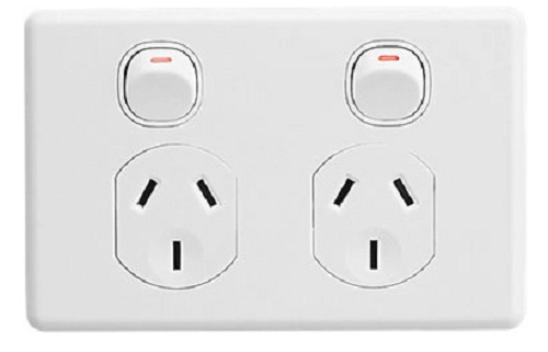 10 x Clipsal Classic Genuine Double Power point GPO White BOX OF C2025 ...