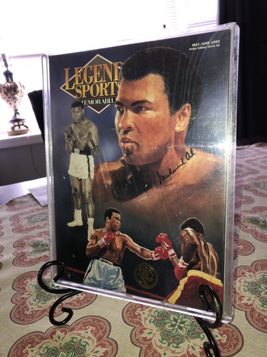 Muhammad Ali Signed Legends Sports Memorabilia Magazine & COA | eBay