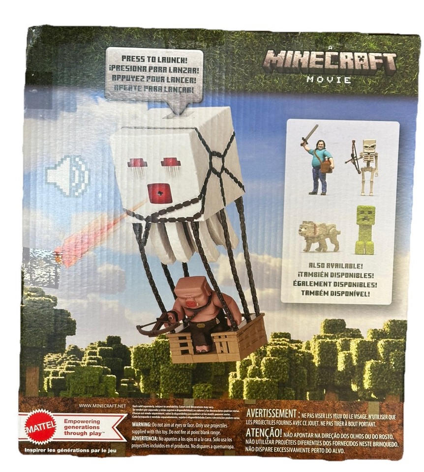 Minecraft The Movie Toys Figures Blast Attack Ghast Great Hog NEW IN ...