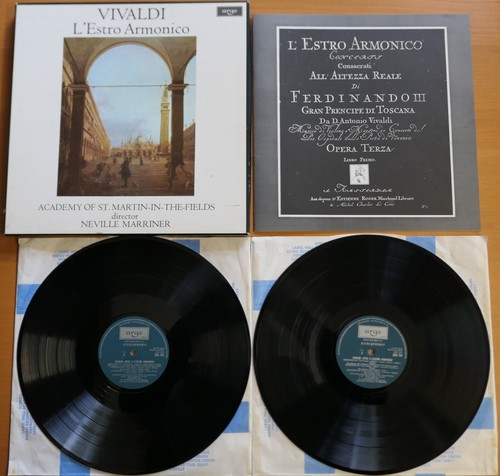 ZRG 733-4 Vivaldi L'Estro Armonico Neville Marriner 2xLP ARGO+ booklet ...