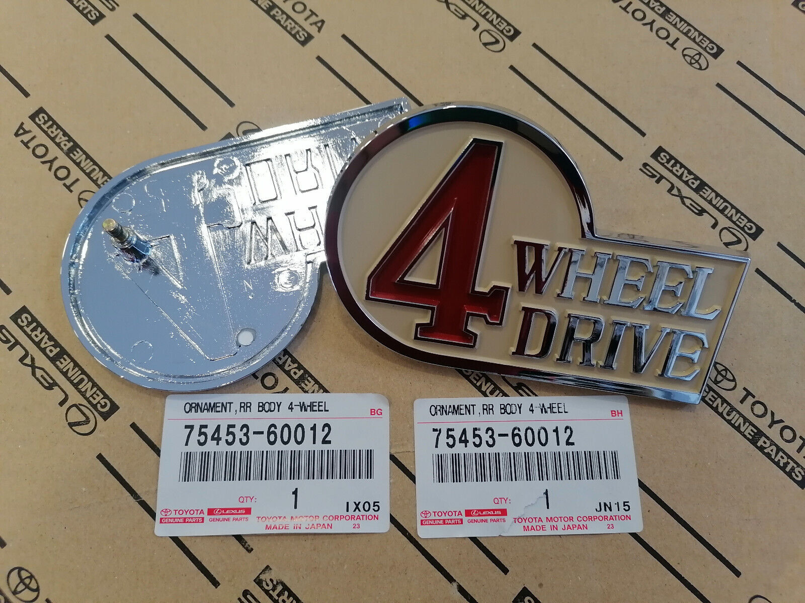7545360012 2 pièces authentiques pour TOYOTA LAND CRUISER 72-82 BJ/FJ40 ...
