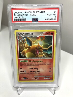 Pokemon Platinum Arceus Charizard holo 1/99 PSA 8 🤓 | eBay Australia