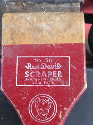 Vintage RED DEVIL Paint Scraper No. 50 | eBay