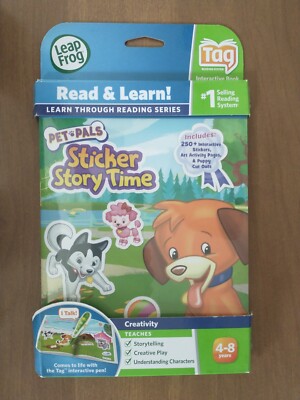 LeapFrog Tag Pen LeapReader Interactive Book — PET PALS STICKER STORY ...