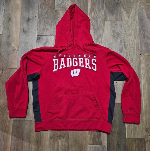 Wisconsin Badgers Colosseum Mens Hoodie Sweatshirt Size L Red Long ...