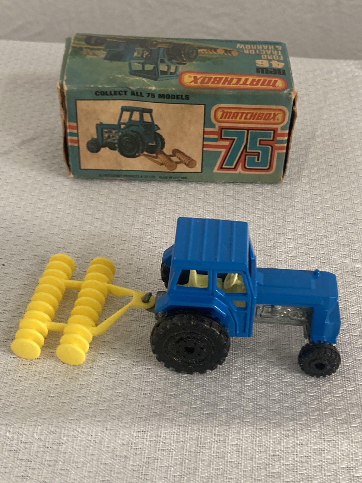 New 1977 Matchbox #46 Ford Tractor With Harrow SuperFast. Never Used | eBay