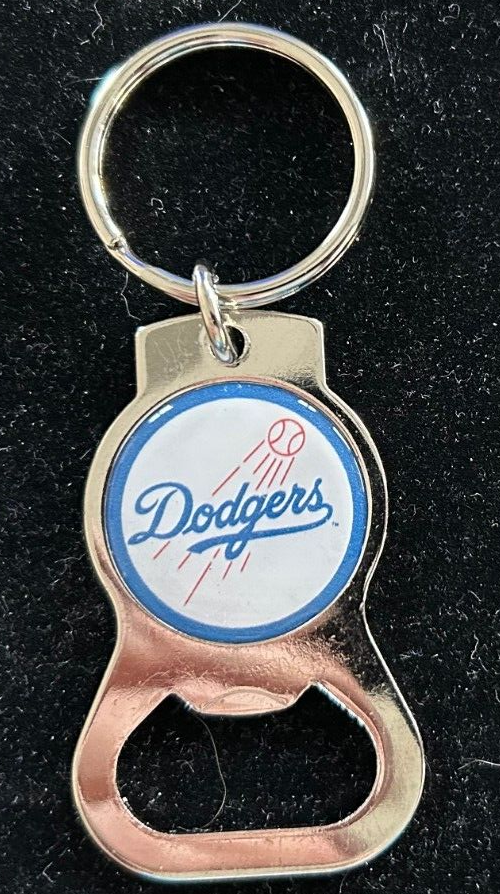 NEW Los Angeles Dodgers Bottle Opener Key Ring - Blue Logo / White ...