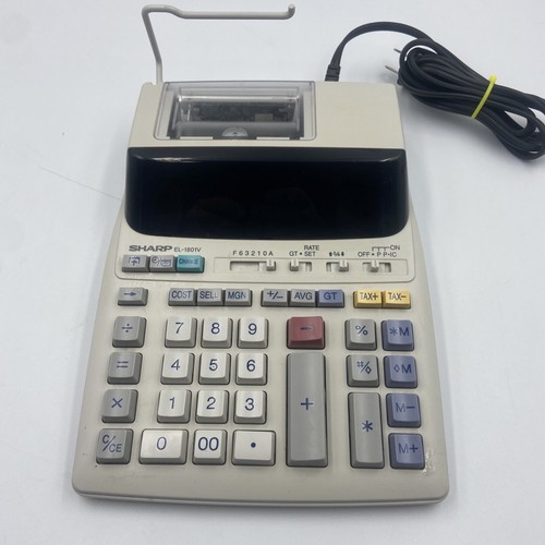Sharp EL-1801V Adding Machine Printing Calculator | eBay