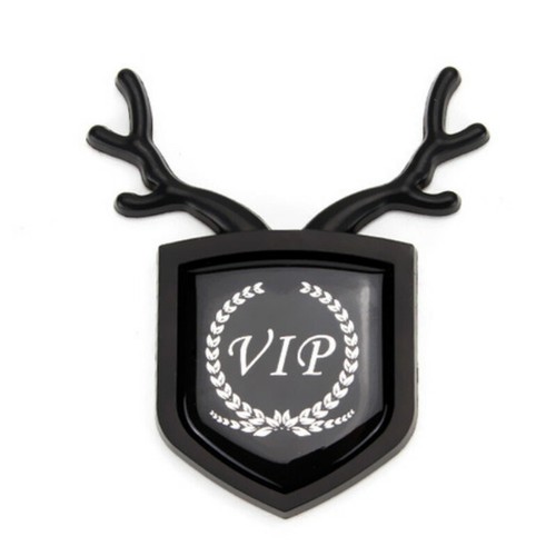 Black 3D VIP Luxury Car Trunk Rear Fender Emblem Badge Decal Stickers ...