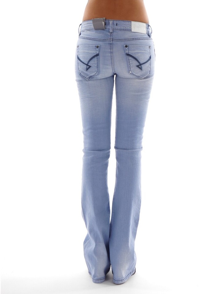 Firetrap Jeans Trousers Rema Blau Denim Decorative Stitching Bags ...