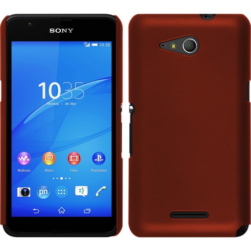 Étui Rigide pour Sony Xperia E4g Étui Rouge Gommée Étui 4251156902359 ...