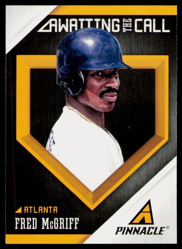 2013 Pinnacle #AC7 Fred McGriff Awaiting the Call Atlanta Braves Card ...