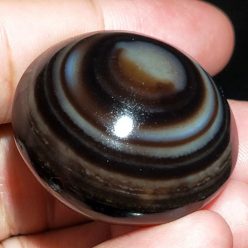 Natural Gobi Silk Dzi Agate Spiral Pattern Eyes Agate Collection ...