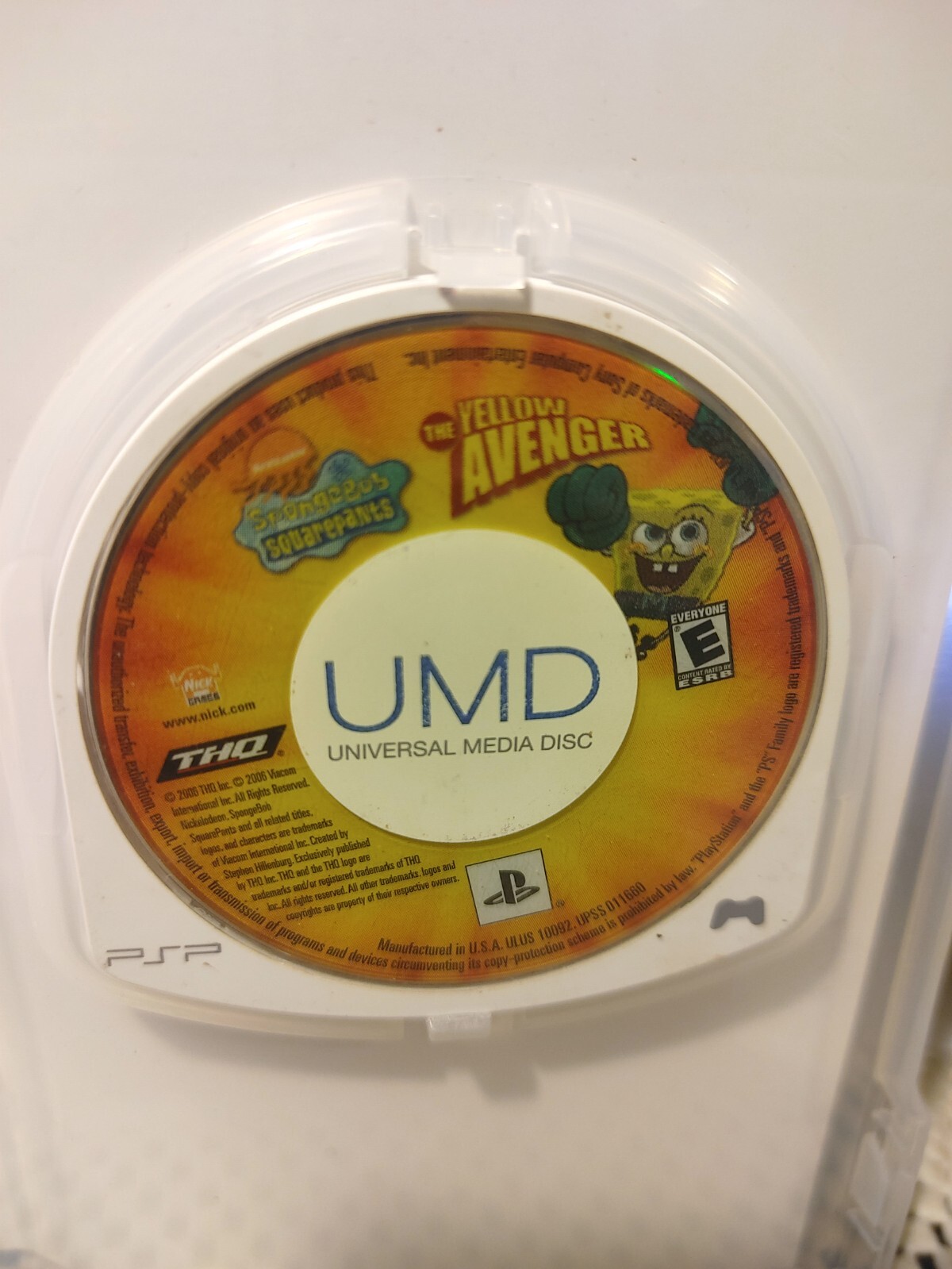 Spongebob Squarepants: Yellow Avenger PSP (Sony PlayStation Portable ...