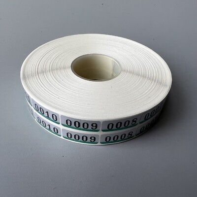 (1 x 2000 pairs/lot)Twin Check labels No. 0001-2000 for Noritsu & Fuji ...