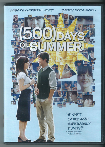 🔥 500 Days of Summer (DVD, 2009, Joseph Gordon-Levitt, Zooey Deschanel ...