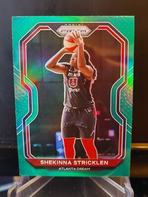 Shekinna Stricklen 2021 Panini Prizm Green Refractor #35 - Atlanta ...