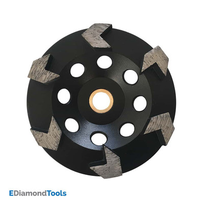 5" Arrow Seg Diamond Grinding Wheels For Concrete Epoxy Grinding 7/8"-5 ...