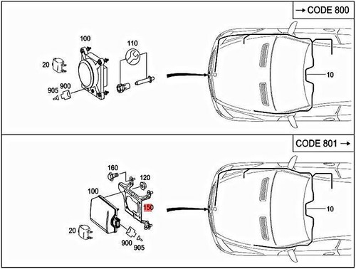 Genuine MERCEDES Control module adaptive cruise control Bracket ...